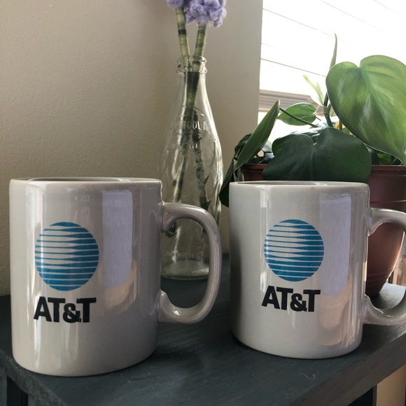 at&t | Kitchen | Att Pair Coffee Mugs | Poshmark